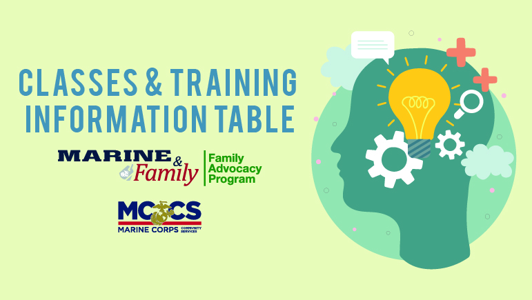 MCCS Family Advocacy Program Information Table