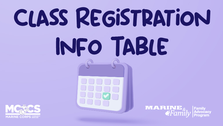 MCCS Class Registration Information Table